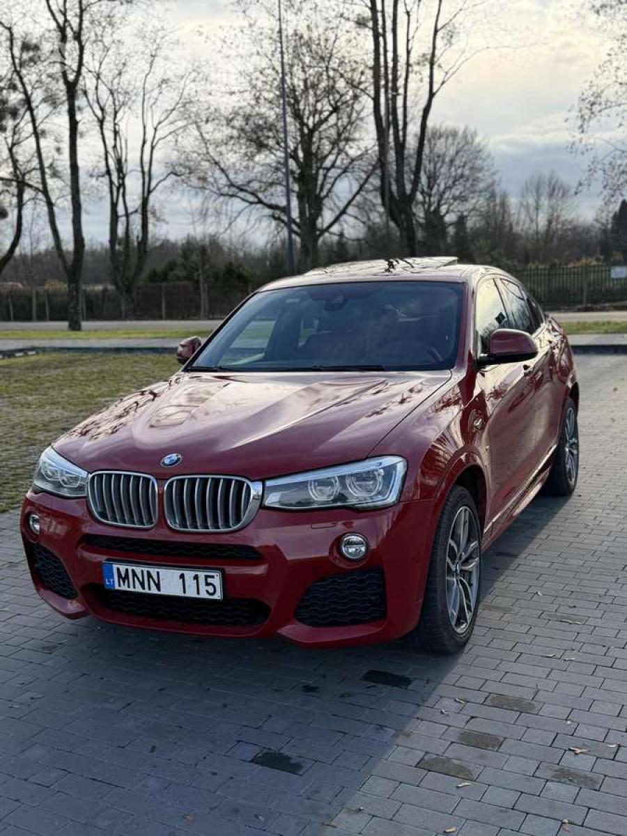 Sarkans BMW X4 2015 Kauņa, ar dzinēja tilpumu 2.00 L un nobraukumu 265 tūkst. km par 17200 €, foto 5 vietnē AUTOMOTO.COM.LV