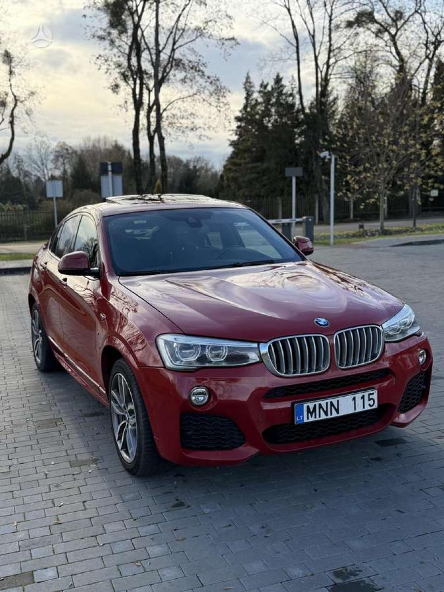 Sarkans BMW X4 2015 Kauņa, ar dzinēja tilpumu 2.00 L un nobraukumu 265 tūkst. km par 17200 €, foto 7 vietnē AUTOMOTO.COM.LV