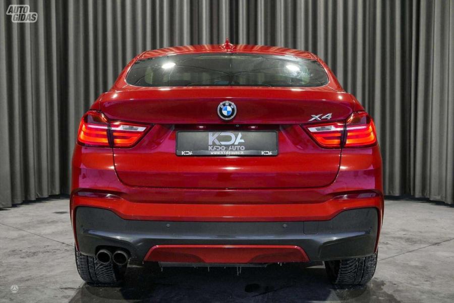 Red BMW X4 2015 in Marijampole, with an engine capacity of 3.00 L and mileage of 275 thousand km for 16950 €, photo 10 on AUTOMOTO.COM.LV