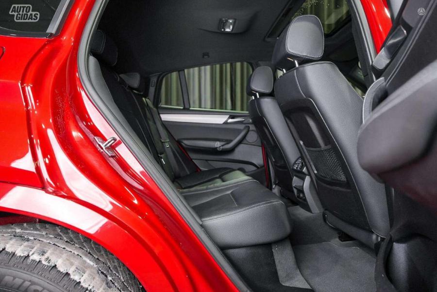 Red BMW X4 2015 in Marijampole, with an engine capacity of 3.00 L and mileage of 275 thousand km for 16950 €, photo 34 on AUTOMOTO.COM.LV