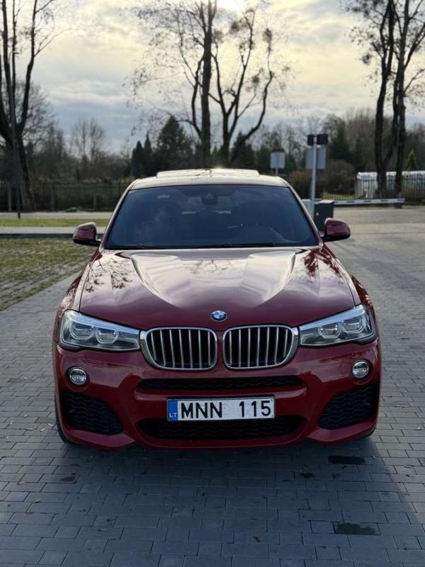 Red BMW X4 2015 in Kaunas, with an engine capacity of 2.99 L and mileage of 265 thousand km for 17250 €, photo 2 on AUTOMOTO.COM.LV