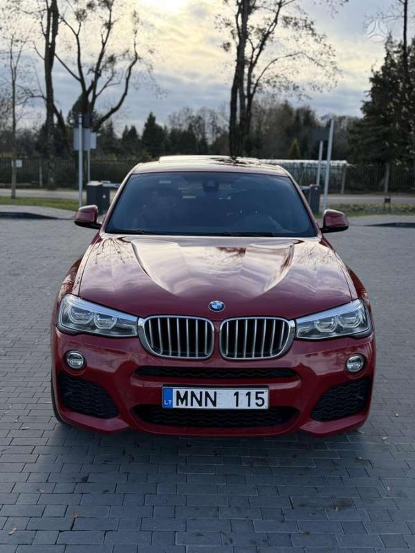 Red BMW X4 2015 in Kaunas, with an engine capacity of 2.99 L and mileage of 265 thousand km for 17250 €, photo 3 on AUTOMOTO.COM.LV