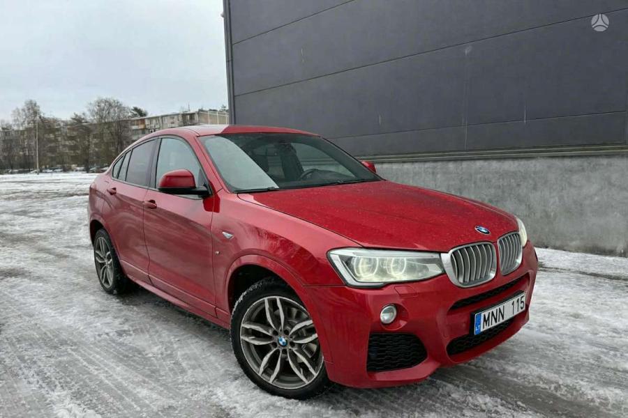 Sarkans BMW X4 2015 Kauņa, ar dzinēja tilpumu 2.99 L un nobraukumu 265 tūkst. km par 17450 €, foto 1 vietnē AUTOMOTO.COM.LV