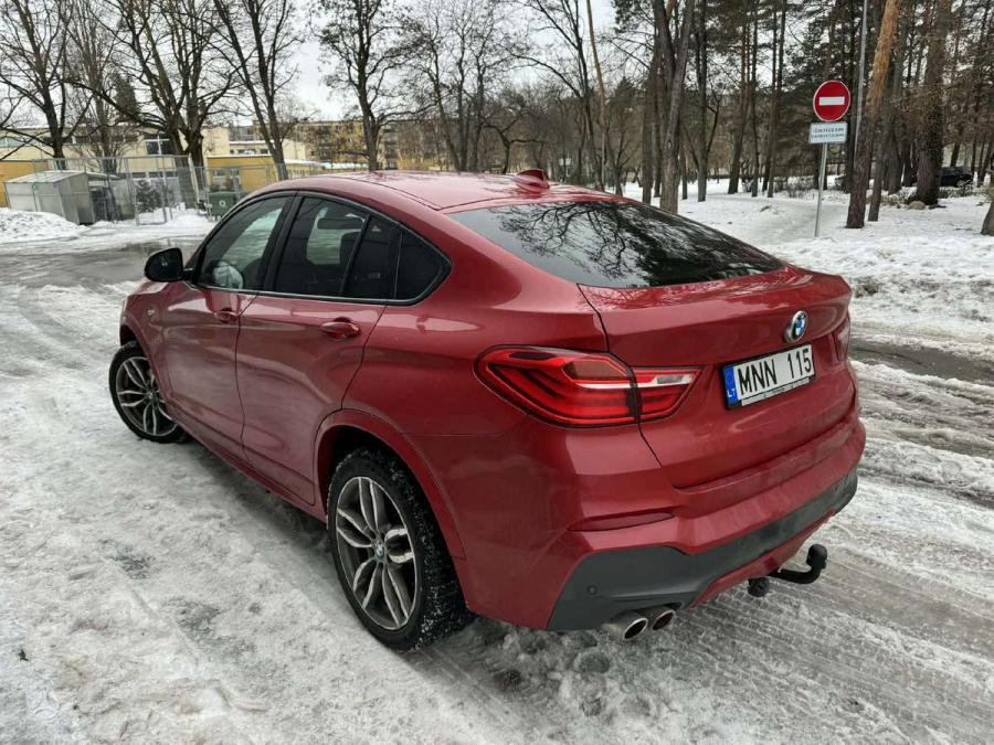 Sarkans BMW X4 2015 Kauņa, ar dzinēja tilpumu 2.99 L un nobraukumu 265 tūkst. km par 17450 €, foto 5 vietnē AUTOMOTO.COM.LV