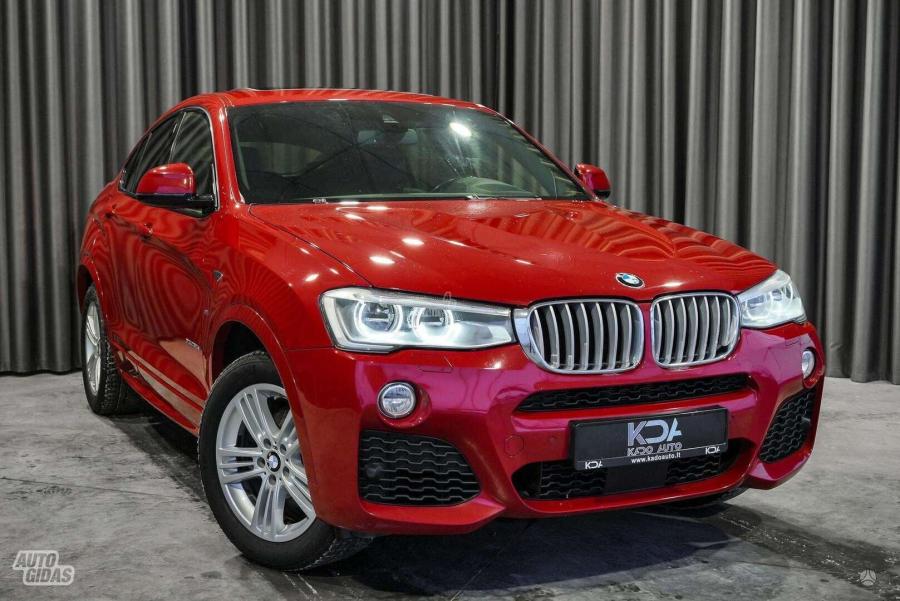 Red BMW X4 2015 in Marijampole, with an engine capacity of 3.00 L and mileage of 275 thousand km for 16650 €, photo 3 on AUTOMOTO.COM.LV