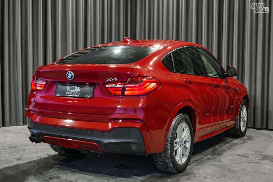 Red BMW X4 2015 in Marijampole, with an engine capacity of 3.00 L and mileage of 275 thousand km for 16650 €, photo 13 on AUTOMOTO.COM.LV