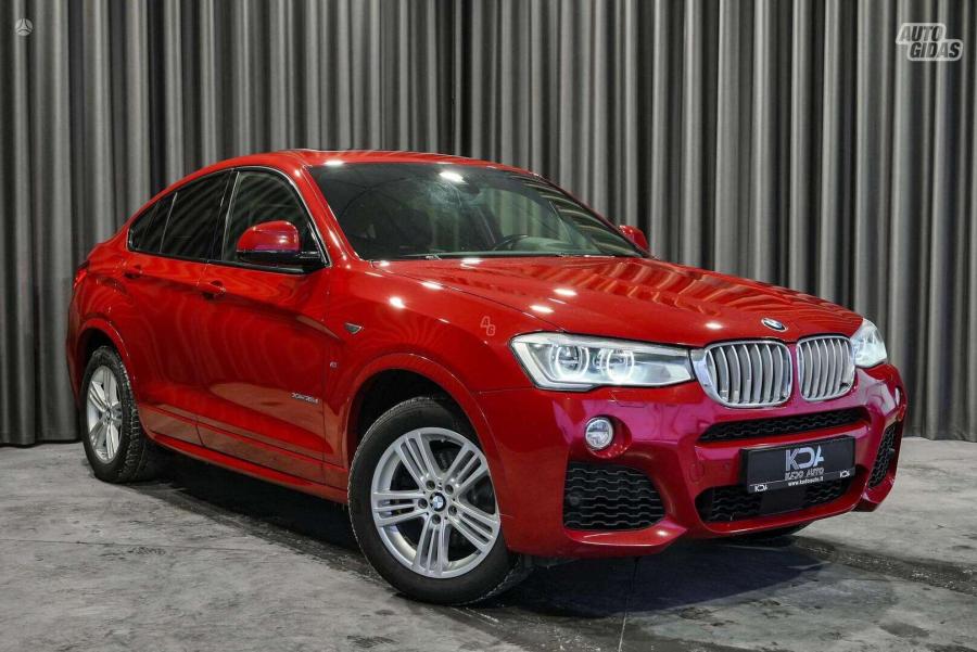 Red BMW X4 2015 in Marijampole, with an engine capacity of 3.00 L and mileage of 275 thousand km for 16250 €, photo 1 on AUTOMOTO.COM.LV