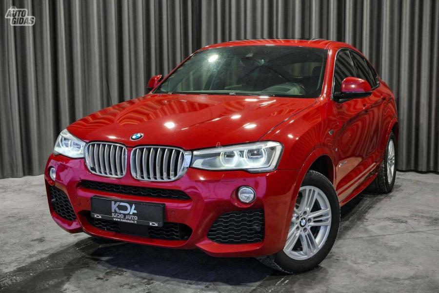 Red BMW X4 2015 in Marijampole, with an engine capacity of 3.00 L and mileage of 275 thousand km for 16250 €, photo 5 on AUTOMOTO.COM.LV