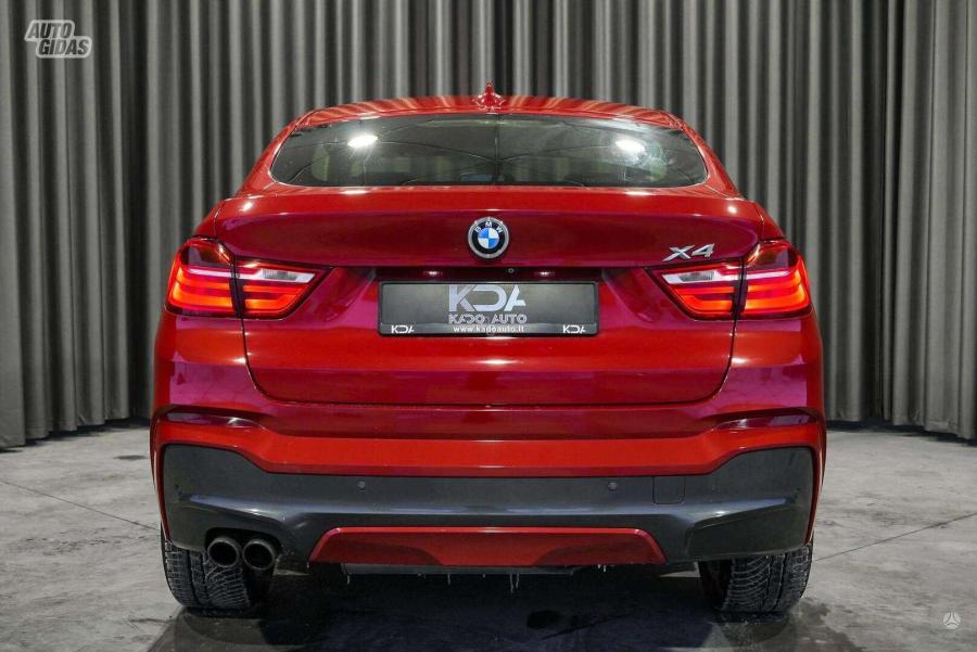 Red BMW X4 2015 in Marijampole, with an engine capacity of 3.00 L and mileage of 275 thousand km for 16250 €, photo 12 on AUTOMOTO.COM.LV