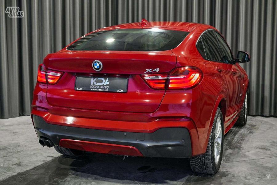 Red BMW X4 2015 in Marijampole, with an engine capacity of 3.00 L and mileage of 275 thousand km for 16250 €, photo 13 on AUTOMOTO.COM.LV