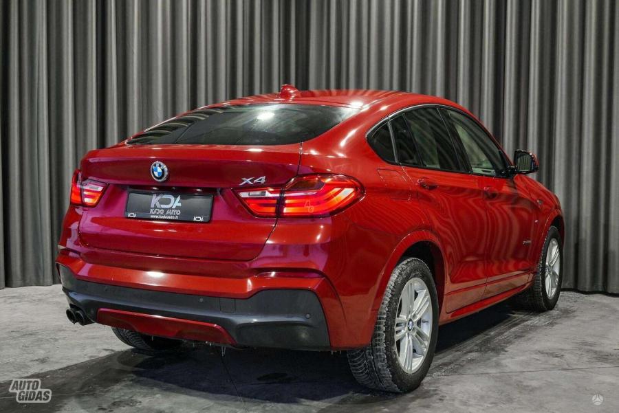 Red BMW X4 2015 in Marijampole, with an engine capacity of 3.00 L and mileage of 275 thousand km for 16250 €, photo 14 on AUTOMOTO.COM.LV