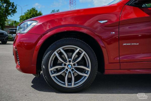 Red BMW X4 2015 in Marijampole, with an engine capacity of 3.00 L and mileage of 275 thousand km for 15950 €, photo 6 on AUTOMOTO.COM.LV