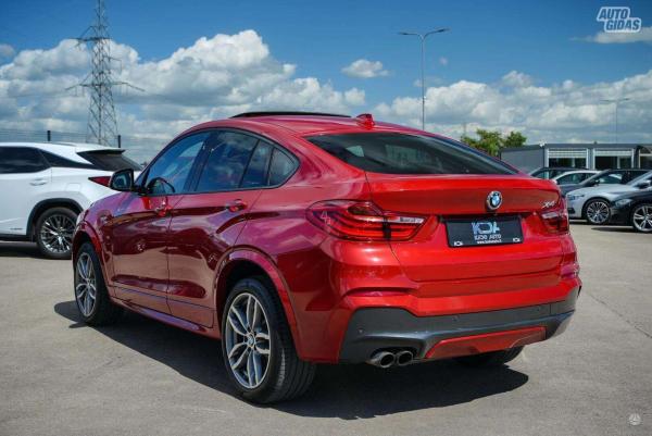 Red BMW X4 2015 in Marijampole, with an engine capacity of 3.00 L and mileage of 275 thousand km for 15950 €, photo 8 on AUTOMOTO.COM.LV