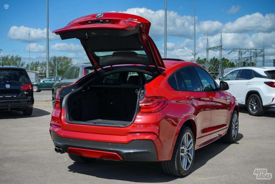 Sarkans BMW X4 2015 Marijampole, ar dzinēja tilpumu 3.00 L un nobraukumu 275 tūkst. km par 15950 €, foto 14 vietnē AUTOMOTO.COM.LV