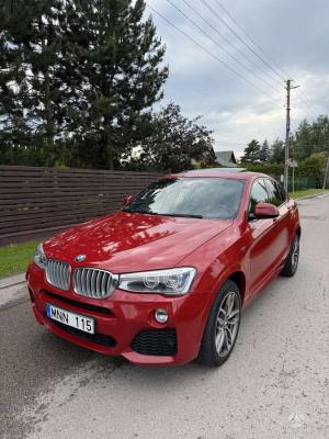 Sarkans BMW X4 2015 Kauņa, ar dzinēja tilpumu 2.99 L un nobraukumu 265 tūkst. km par 16999 €, foto 4 vietnē AUTOMOTO.COM.LV