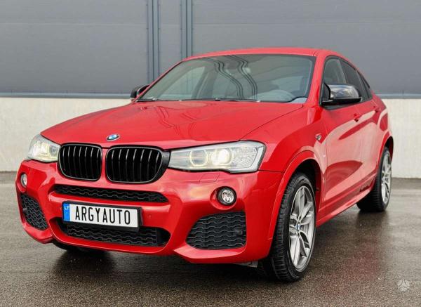 Red BMW X4 2016 in Kaunas, with an engine capacity of 2.00 L and mileage of 240 thousand km for 16900 €, photo 1 on AUTOMOTO.COM.LV
