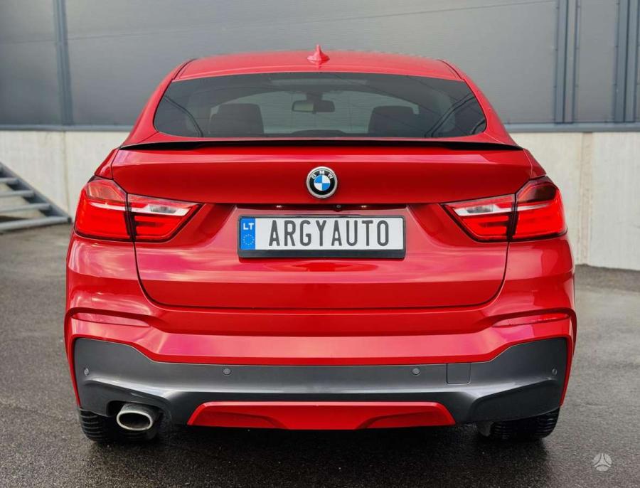 Sarkans BMW X4 2016 Kauņa, ar dzinēja tilpumu 2.00 L un nobraukumu 240 tūkst. km par 16900 €, foto 6 vietnē AUTOMOTO.COM.LV