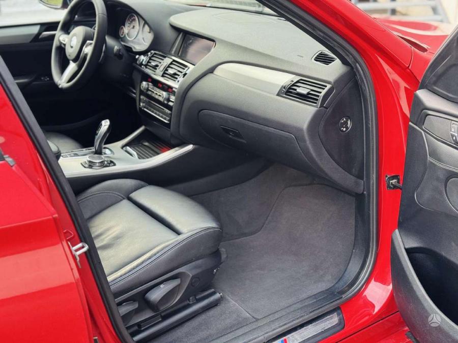 Sarkans BMW X4 2016 Kauņa, ar dzinēja tilpumu 2.00 L un nobraukumu 240 tūkst. km par 16900 €, foto 21 vietnē AUTOMOTO.COM.LV