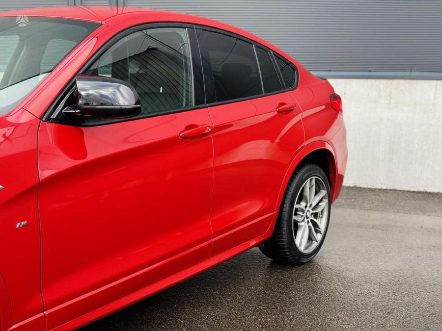 Sarkans BMW X4 2016 Kauņa, ar dzinēja tilpumu 2.00 L un nobraukumu 240 tūkst. km par 16900 €, foto 38 vietnē AUTOMOTO.COM.LV