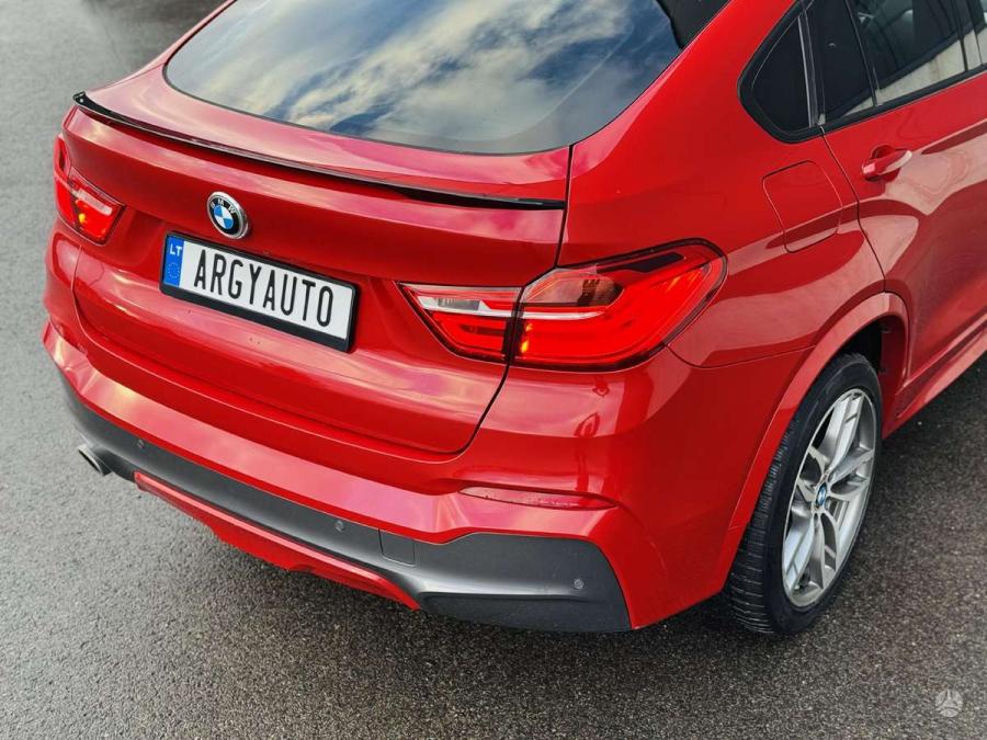 Sarkans BMW X4 2016 Kauņa, ar dzinēja tilpumu 2.00 L un nobraukumu 240 tūkst. km par 16900 €, foto 39 vietnē AUTOMOTO.COM.LV