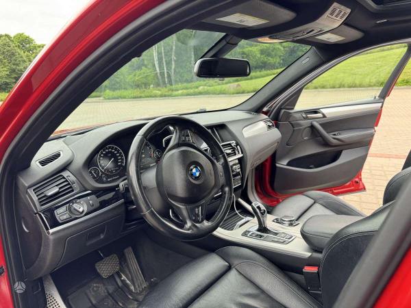Red BMW X4 2016 in Vilnius, with an engine capacity of 2.00 L and mileage of 204 thousand km for 14000 €, photo 9 on AUTOMOTO.COM.LV