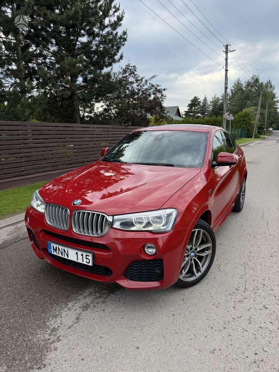 Sarkans BMW X4 2016 Kauņa, ar dzinēja tilpumu 2.99 L un nobraukumu 265 tūkst. km par 15999 €, foto 1 vietnē AUTOMOTO.COM.LV