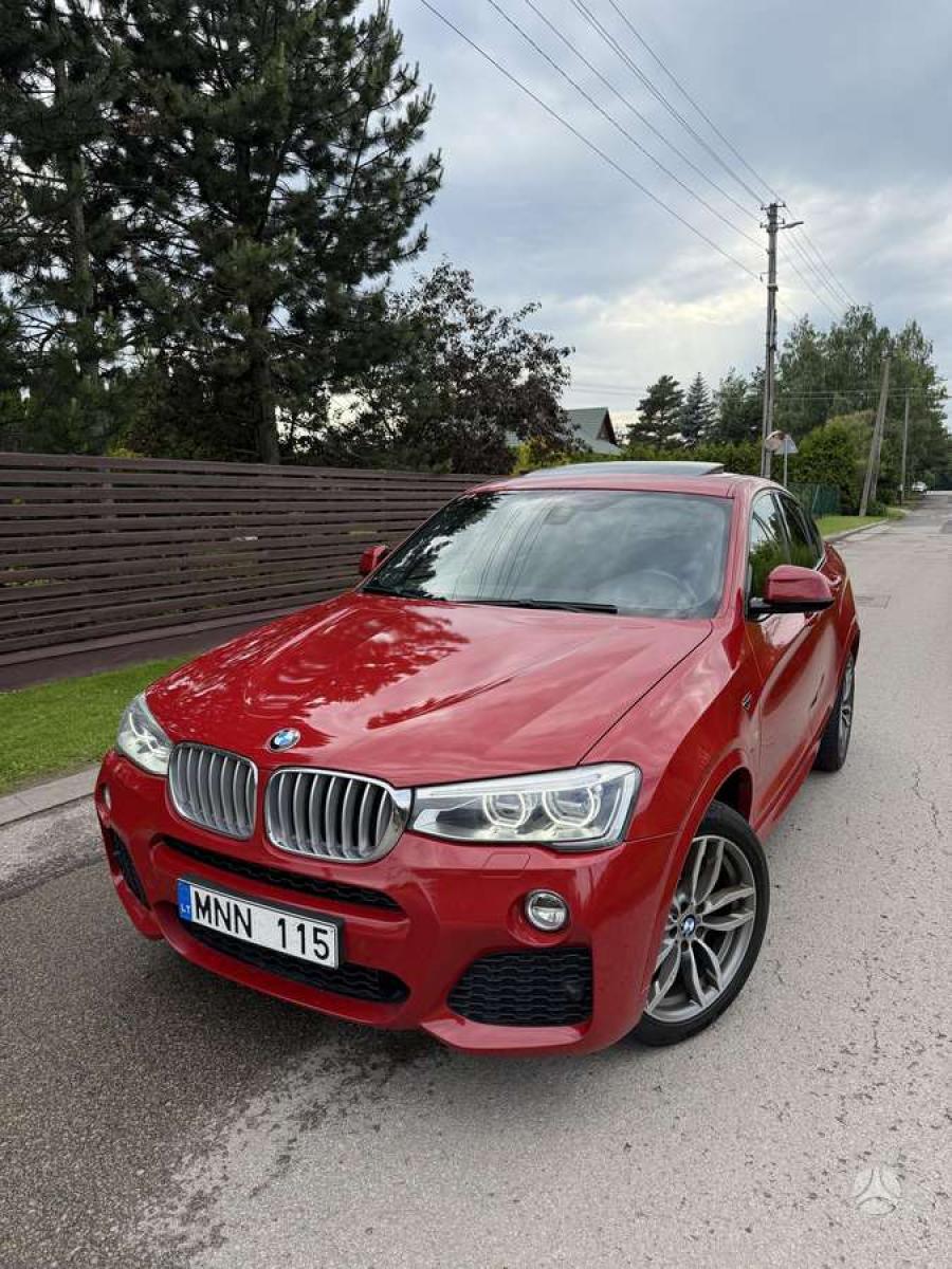 Sarkans BMW X4 2016 Kauņa, ar dzinēja tilpumu 2.99 L un nobraukumu 265 tūkst. km par 15999 €, foto 3 vietnē AUTOMOTO.COM.LV