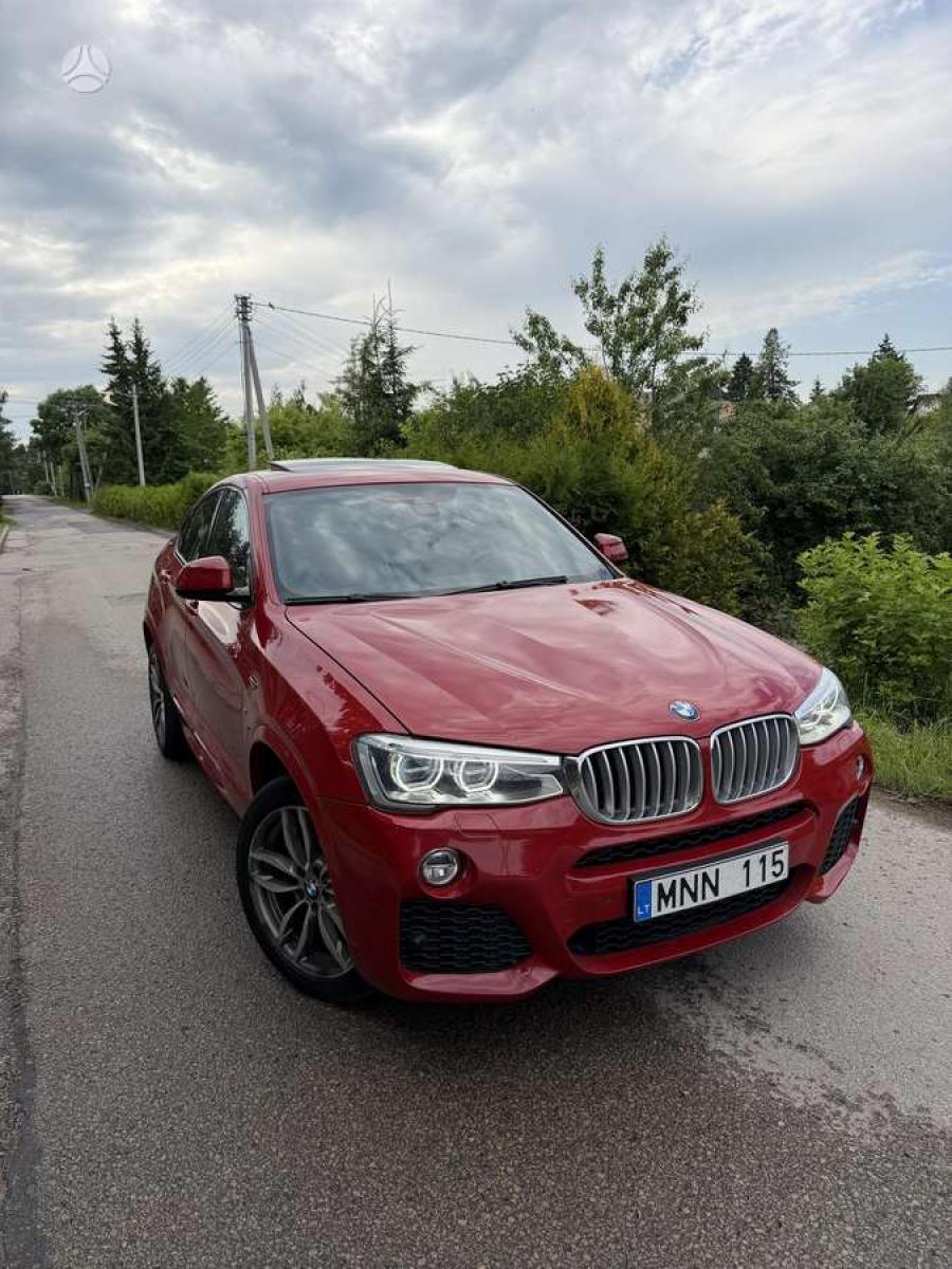 Sarkans BMW X4 2016 Kauņa, ar dzinēja tilpumu 2.99 L un nobraukumu 265 tūkst. km par 15999 €, foto 4 vietnē AUTOMOTO.COM.LV