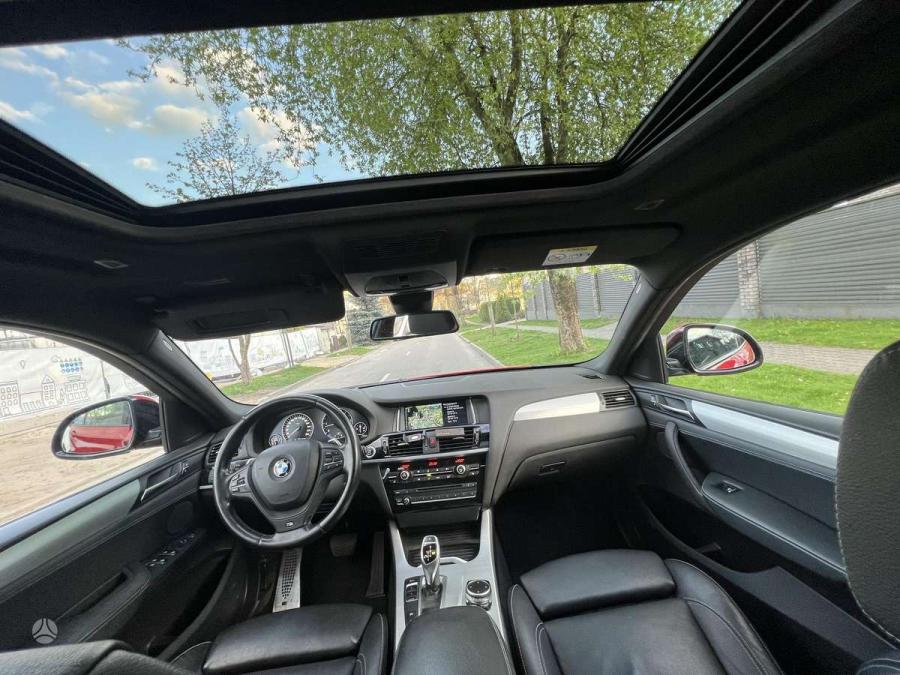 Sarkans BMW X4 2016 Kauņa, ar dzinēja tilpumu 2.99 L un nobraukumu 265 tūkst. km par 15999 €, foto 15 vietnē AUTOMOTO.COM.LV