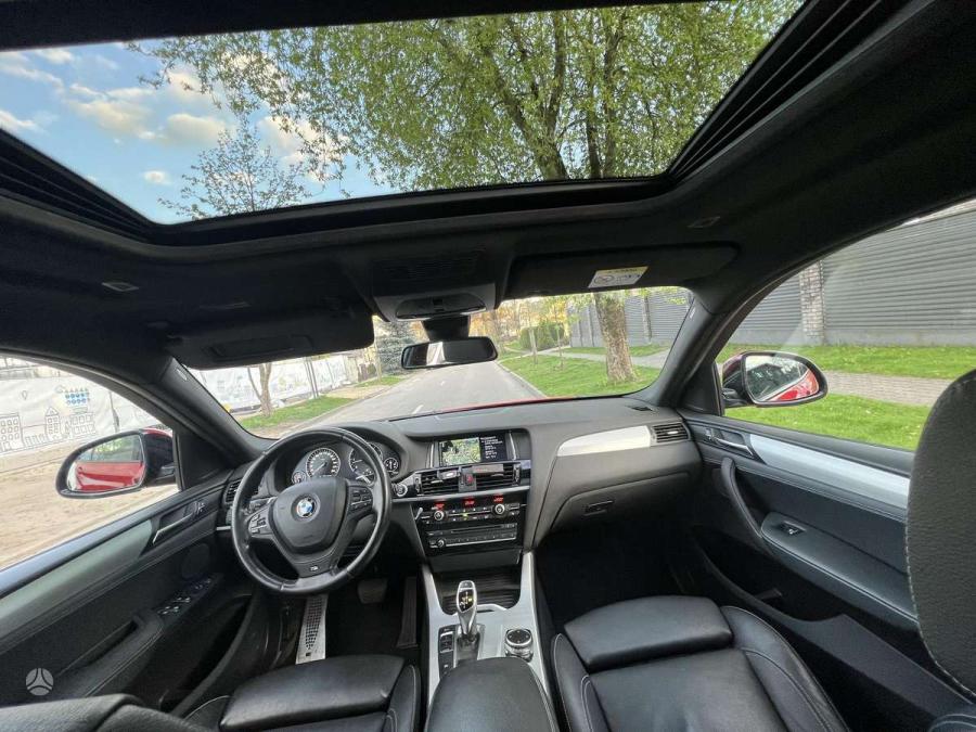 Sarkans BMW X4 2016 Kauņa, ar dzinēja tilpumu 2.99 L un nobraukumu 265 tūkst. km par 16100 €, foto 13 vietnē AUTOMOTO.COM.LV