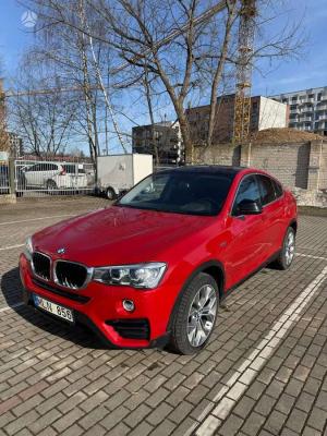 Red BMW X4 2017 in Vilnius, with an engine capacity of 2.00 L and mileage of 220 thousand km for 16900 €, photo 3 on AUTOMOTO.COM.LV