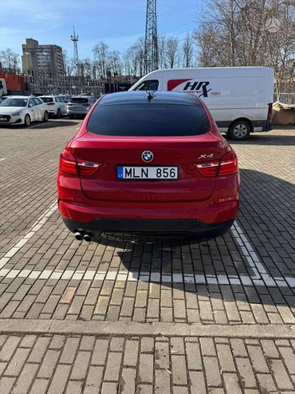 Red BMW X4 2017 in Vilnius, with an engine capacity of 2.00 L and mileage of 220 thousand km for 16900 €, photo 8 on AUTOMOTO.COM.LV