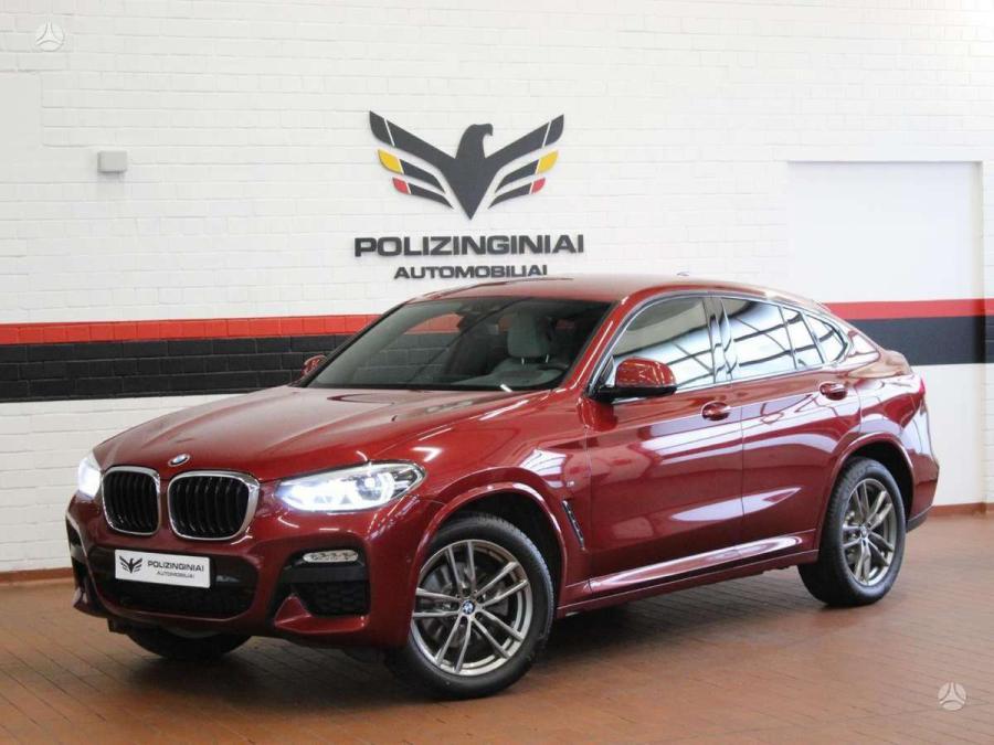 Sarkans BMW X4 2019 Kauņa, ar dzinēja tilpumu 2.00 L un nobraukumu 103 tūkst. km par 32700 €, foto 1 vietnē AUTOMOTO.COM.LV