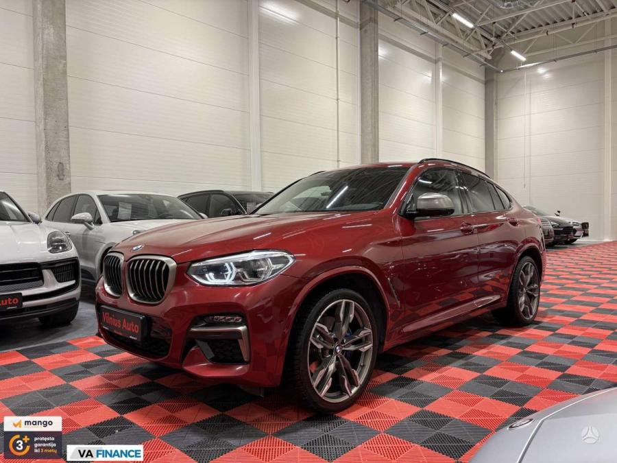 Red BMW X4 2020 in Vilnius, with an engine capacity of 2.99 L and mileage of 101 thousand km for 40000 €, photo 1 on AUTOMOTO.COM.LV