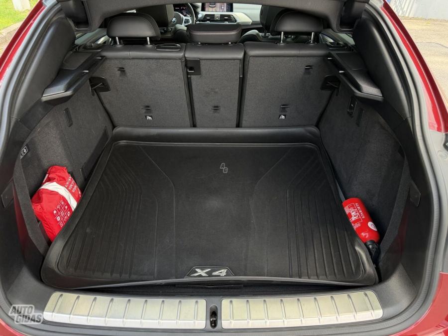 Red BMW X4 2020 in Vilnius, with an engine capacity of 3.00 L and mileage of 104 thousand km for 43000 €, photo 16 on AUTOMOTO.COM.LV