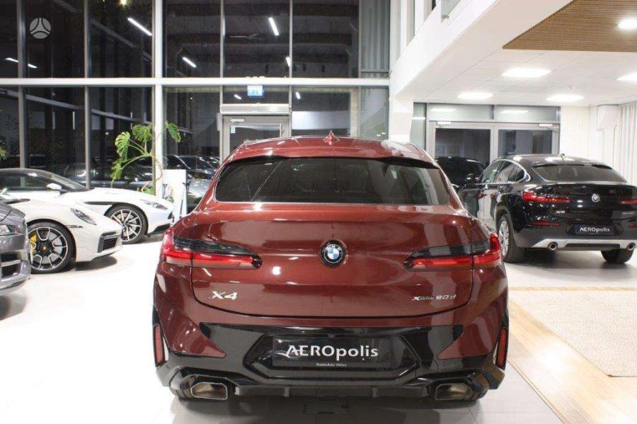 Red BMW X4 2022 in Vilnius, with an engine capacity of 2.00 L and mileage of 49 thousand km for 46000 €, photo 35 on AUTOMOTO.COM.LV