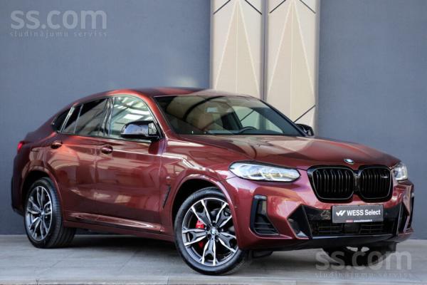 Red BMW X4 2022 in Riga, with an engine capacity of 3.00 L and mileage of 112 thousand km for 42900 €, photo 4 on AUTOMOTO.COM.LV