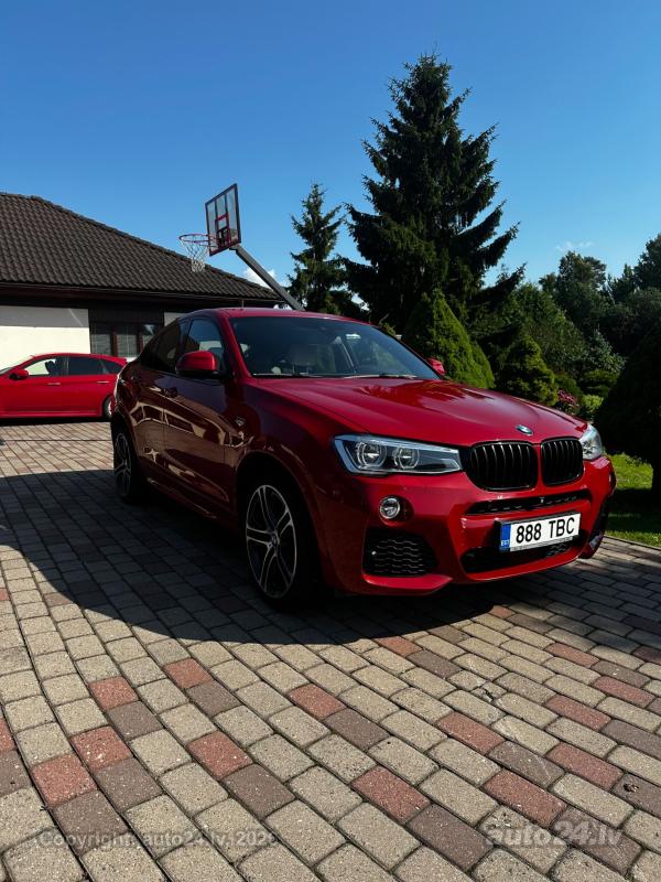 Sarkans BMW X4 2015 Tallina, ar dzinēja tilpumu 3.00 L un nobraukumu 336 tūkst. km par 18000 €, foto 1 vietnē AUTOMOTO.COM.LV