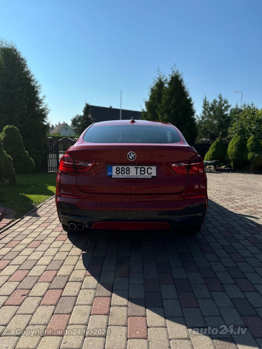Red BMW X4 2015 in Tallinn, with an engine capacity of 3.00 L and mileage of 336 thousand km for 18000 €, photo 4 on AUTOMOTO.COM.LV