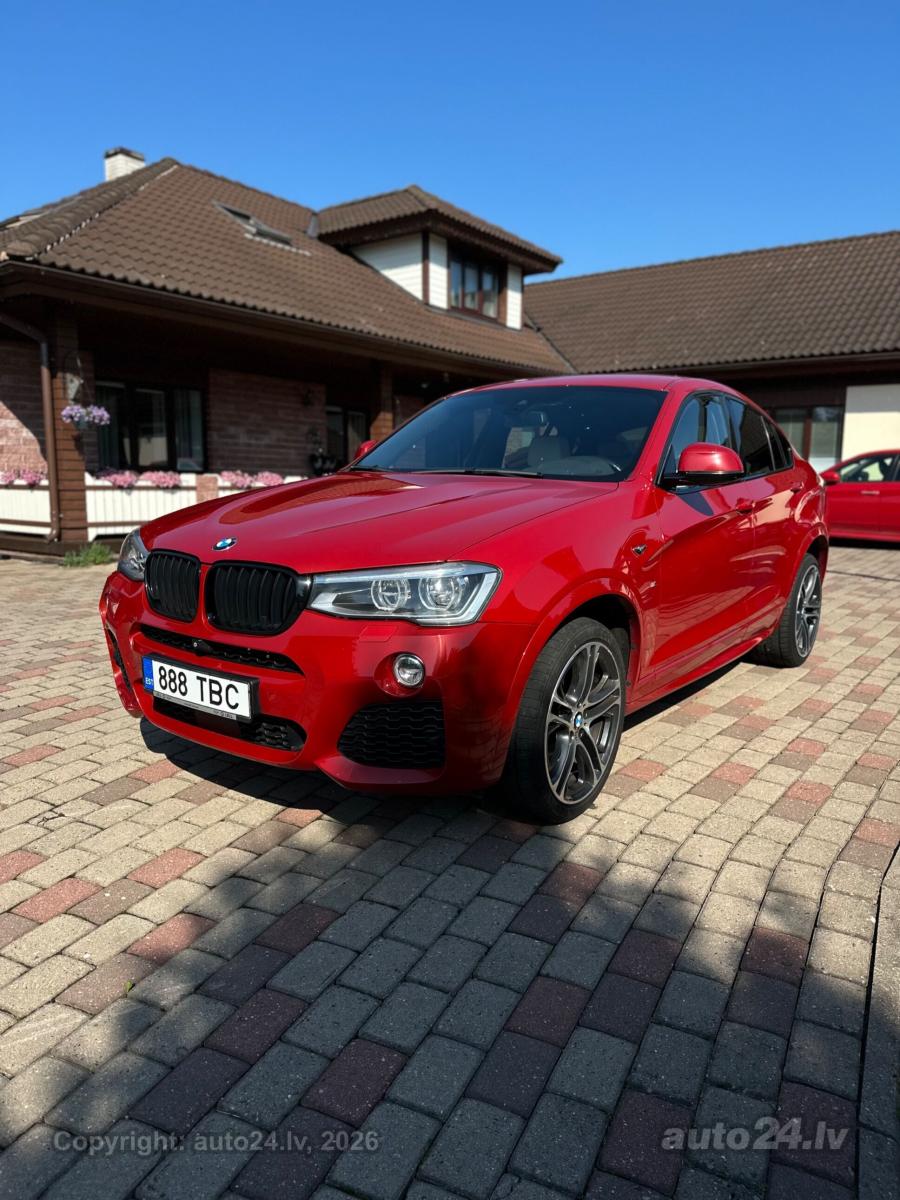 Red BMW X4 2015 in Tallinn, with an engine capacity of 3.00 L and mileage of 336 thousand km for 18000 €, photo 5 on AUTOMOTO.COM.LV