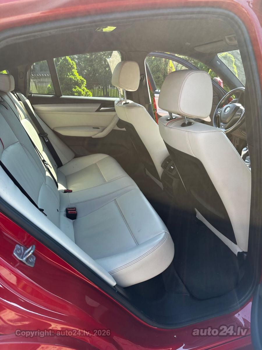 Red BMW X4 2015 in Tallinn, with an engine capacity of 3.00 L and mileage of 336 thousand km for 18000 €, photo 7 on AUTOMOTO.COM.LV