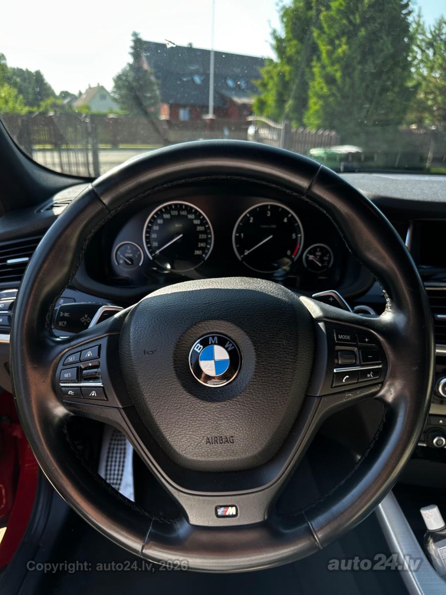 Red BMW X4 2015 in Tallinn, with an engine capacity of 3.00 L and mileage of 336 thousand km for 18000 €, photo 10 on AUTOMOTO.COM.LV