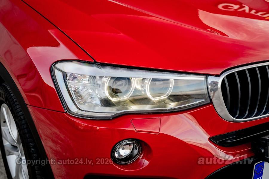 Red BMW X4 2015 in Parnu, with an engine capacity of 2.00 L and mileage of 415 thousand km for 12900 €, photo 28 on AUTOMOTO.COM.LV