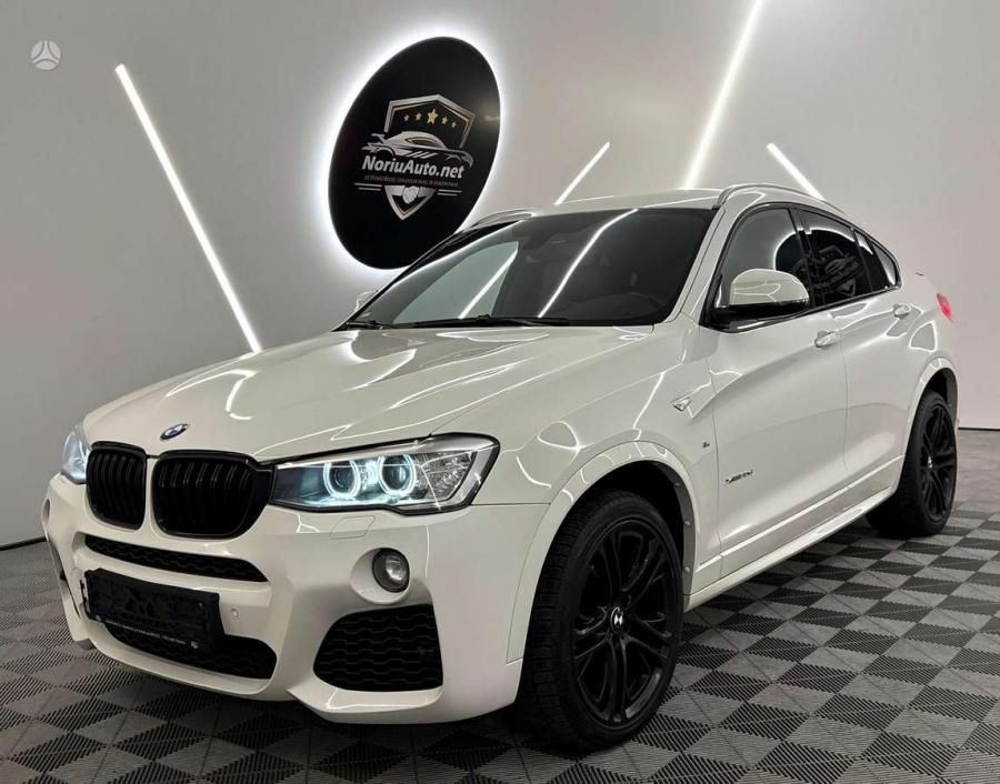 White BMW X4 2014 in Marijampole, with an engine capacity of 2.99 L and mileage of 219 thousand km for 16850 €, photo 27 on AUTOMOTO.COM.LV