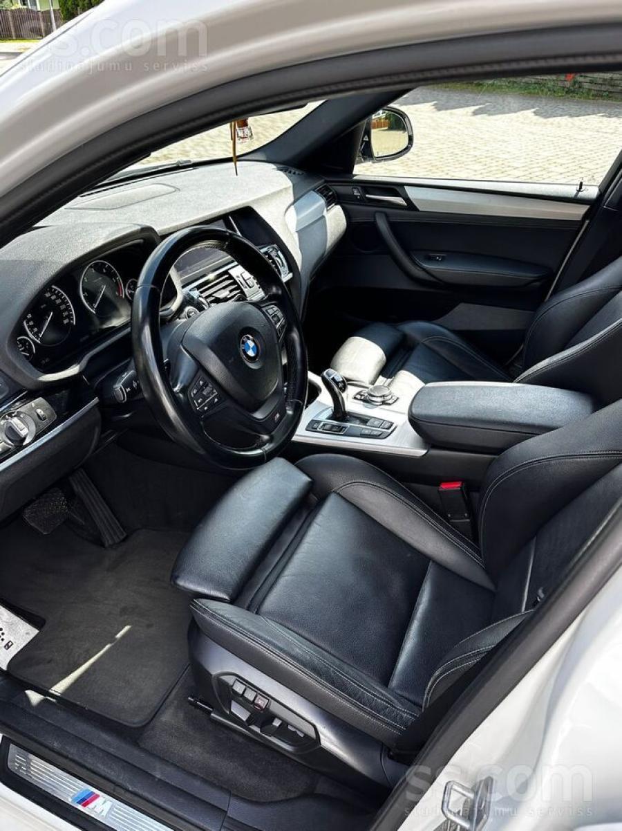 White BMW X4 2014 in Riga, with an engine capacity of 3.00 L and mileage of 270 thousand km for 16500 €, photo 6 on AUTOMOTO.COM.LV