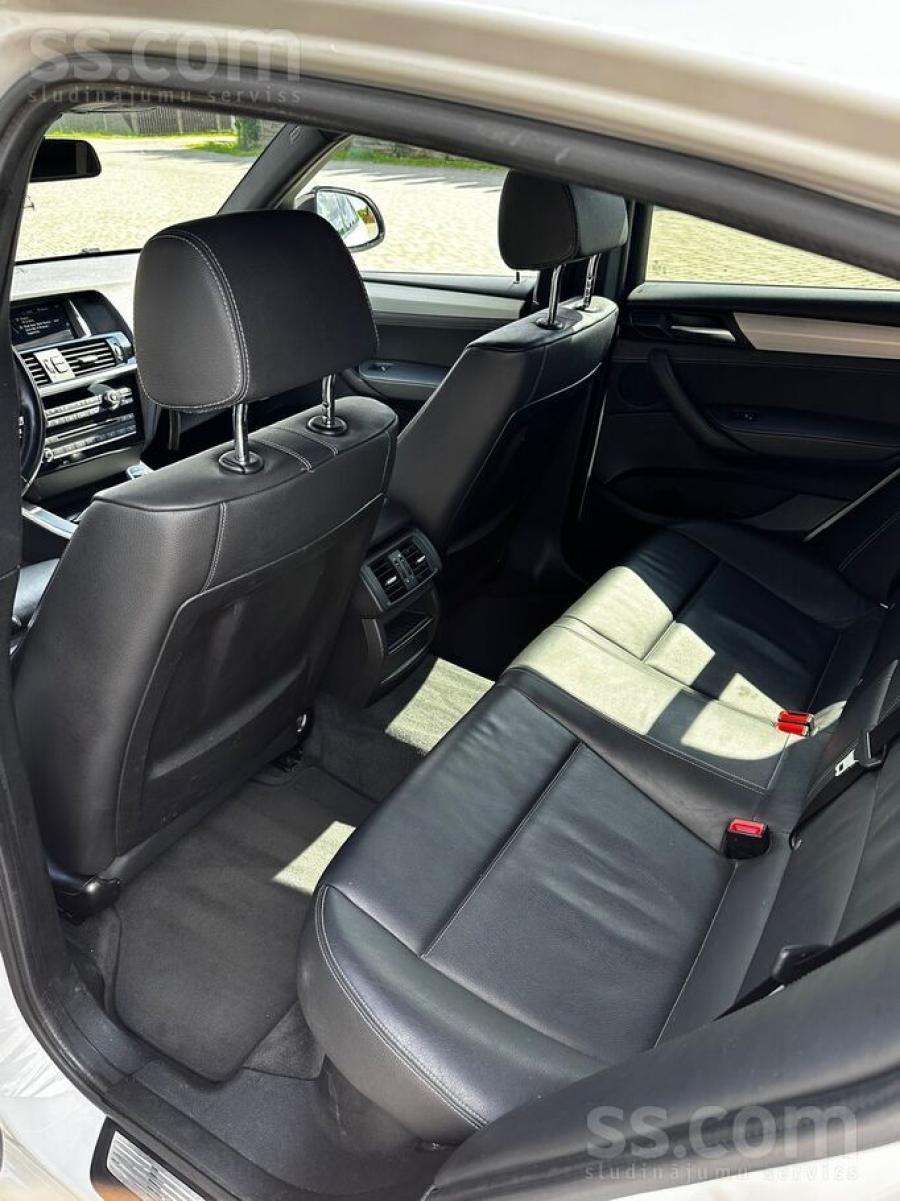 White BMW X4 2014 in Riga, with an engine capacity of 3.00 L and mileage of 270 thousand km for 16500 €, photo 7 on AUTOMOTO.COM.LV