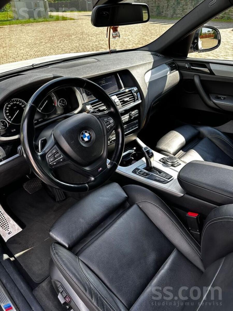 White BMW X4 2014 in Riga, with an engine capacity of 3.00 L and mileage of 270 thousand km for 16500 €, photo 9 on AUTOMOTO.COM.LV