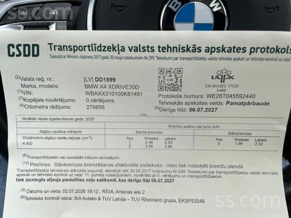 Balts BMW X4 2014 Rīga, ar dzinēja tilpumu 3.00 L un nobraukumu 280 tūkst. km par 14500 €, foto 9 vietnē AUTOMOTO.COM.LV