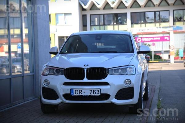 White BMW X4 2014 in Riga, with an engine capacity of 3.00 L and mileage of 281 thousand km for 16995 €, photo 1 on AUTOMOTO.COM.LV