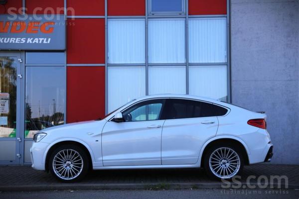 White BMW X4 2014 in Riga, with an engine capacity of 3.00 L and mileage of 281 thousand km for 16995 €, photo 2 on AUTOMOTO.COM.LV